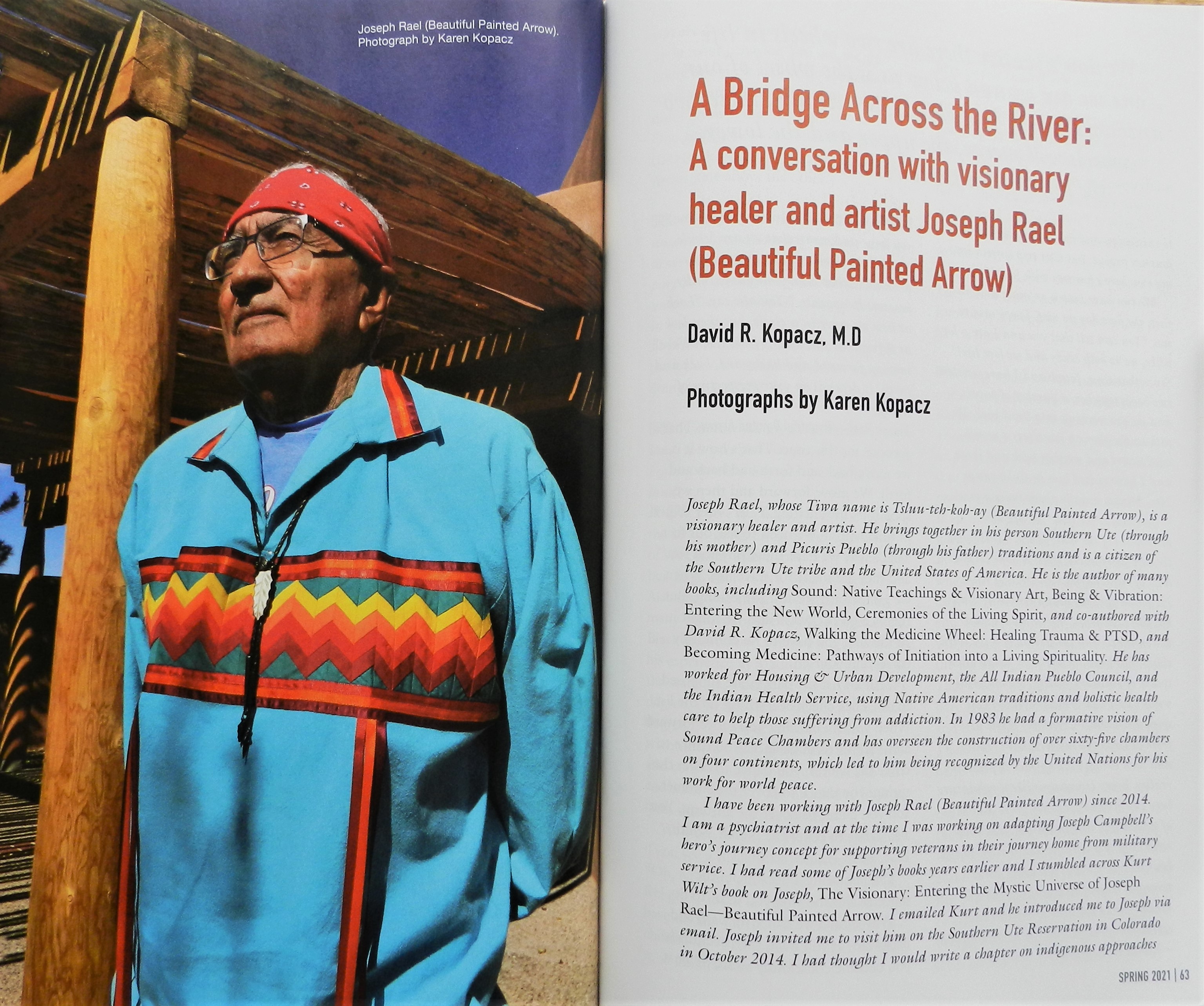 New Interview with Joseph Rael (Beautiful Painted Arrow) in Parabola ...