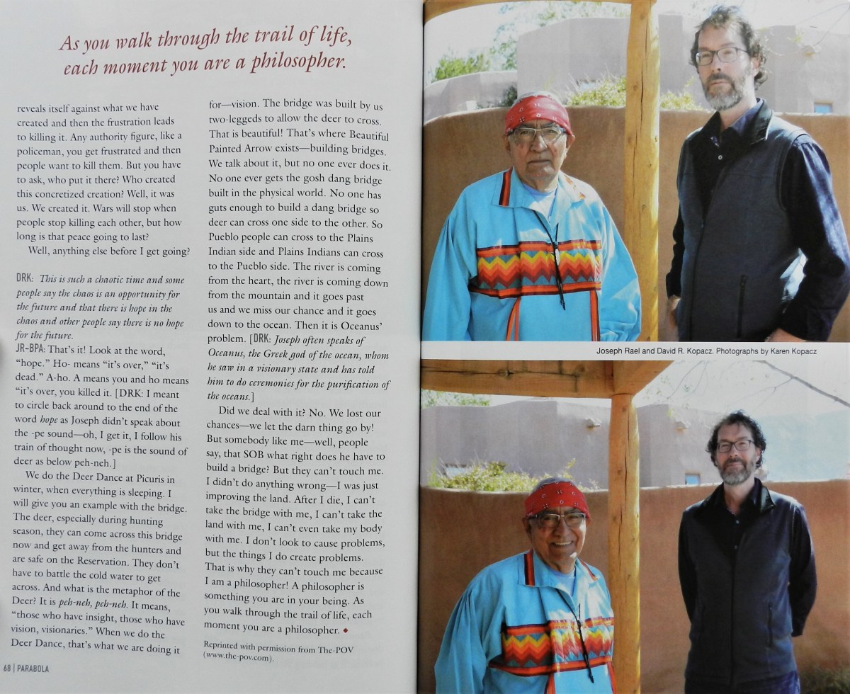 New Interview with Joseph Rael (Beautiful Painted Arrow) in Parabola ...